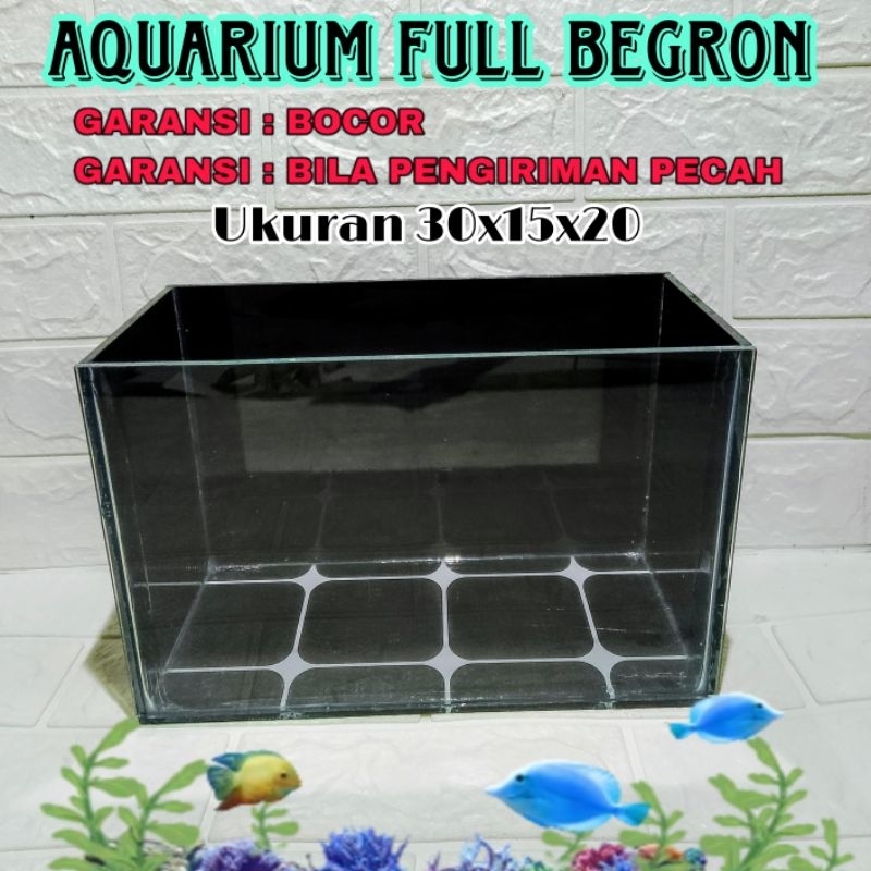 Jual Aquarium Full Begron Ukuran 30x15x20 | Shopee Indonesia