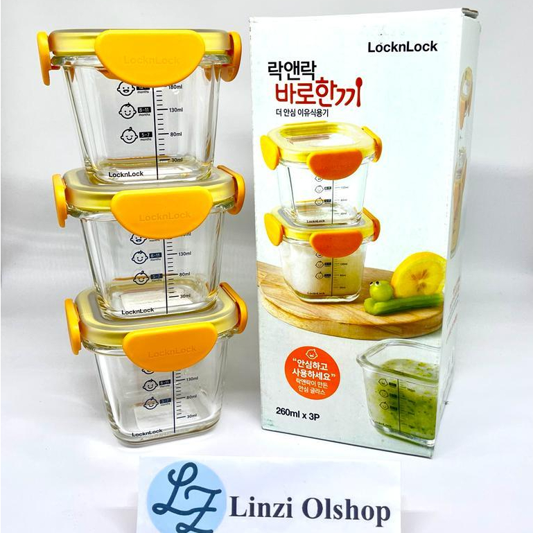Jual LocknLock Tempat Makan Bayi LocknLock Baby Food Container 260mL ...