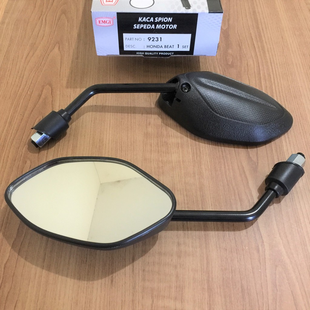 Jual Spion Standar Beat Tangkai Hitam Universal Honda | Shopee Indonesia