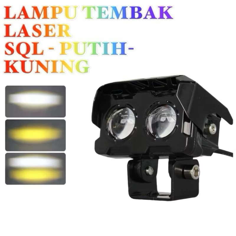Jual Lampu Tembak Tengkorak LED lampu sorot laser gun SQL 2mata 3mata ...