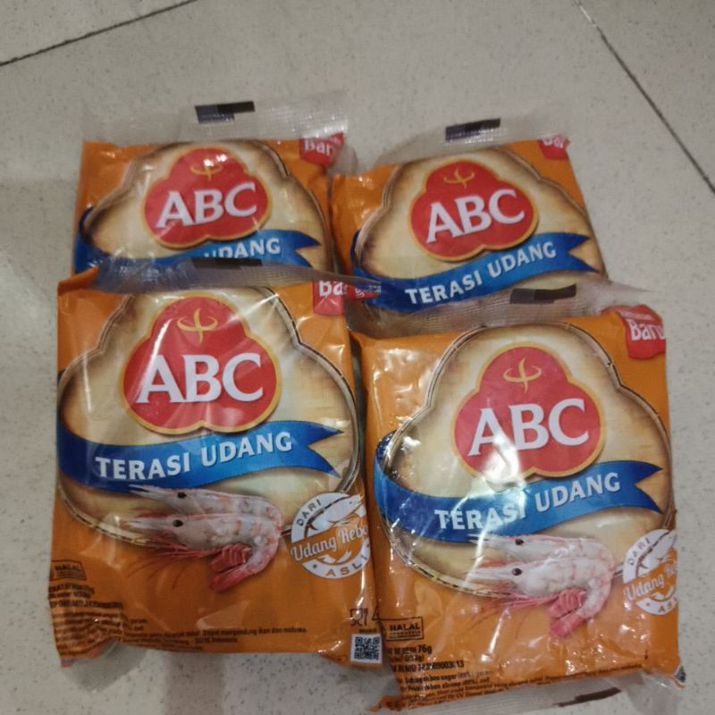 Jual Terasi Udang ABC 76g(isi 20 SASET) | Shopee Indonesia