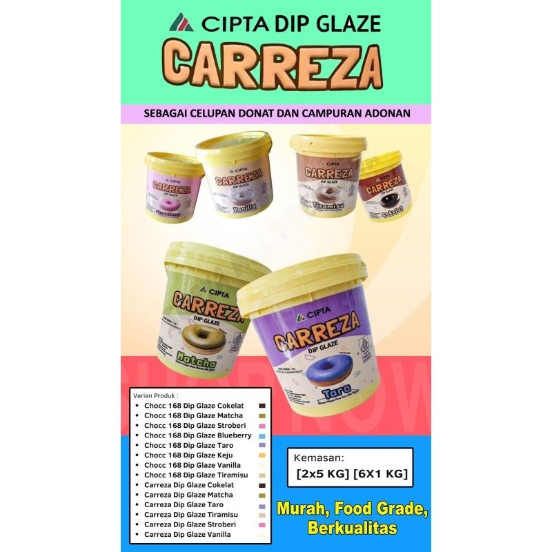 Jual CAREZA DIGLAZE 1 KG SEMUA RASA LENGKAP / DIPGLAZE INOVA / CAREZA ...