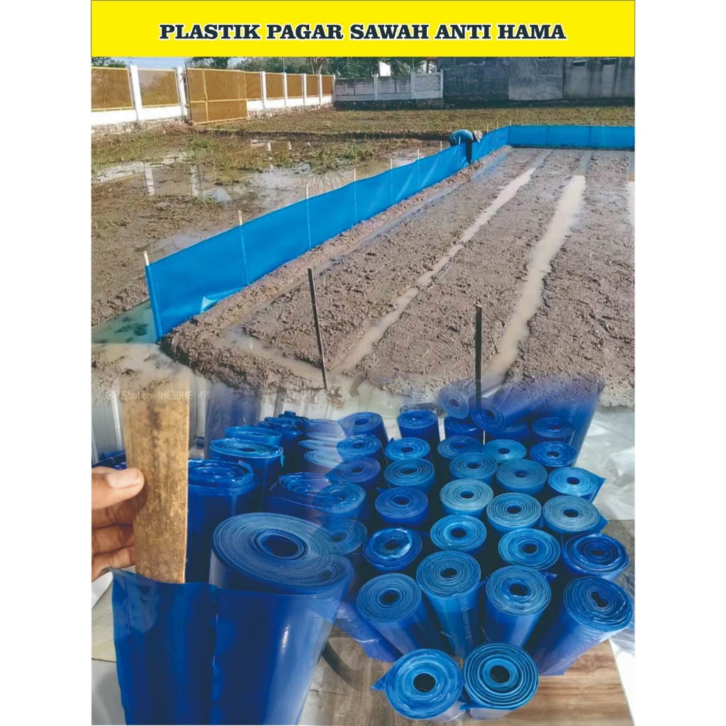 Jual PLASTIK FIBER PAGAR SAWAH ANTI TIKUS PANJANG +/- 90 METER LEBAR 80 ...