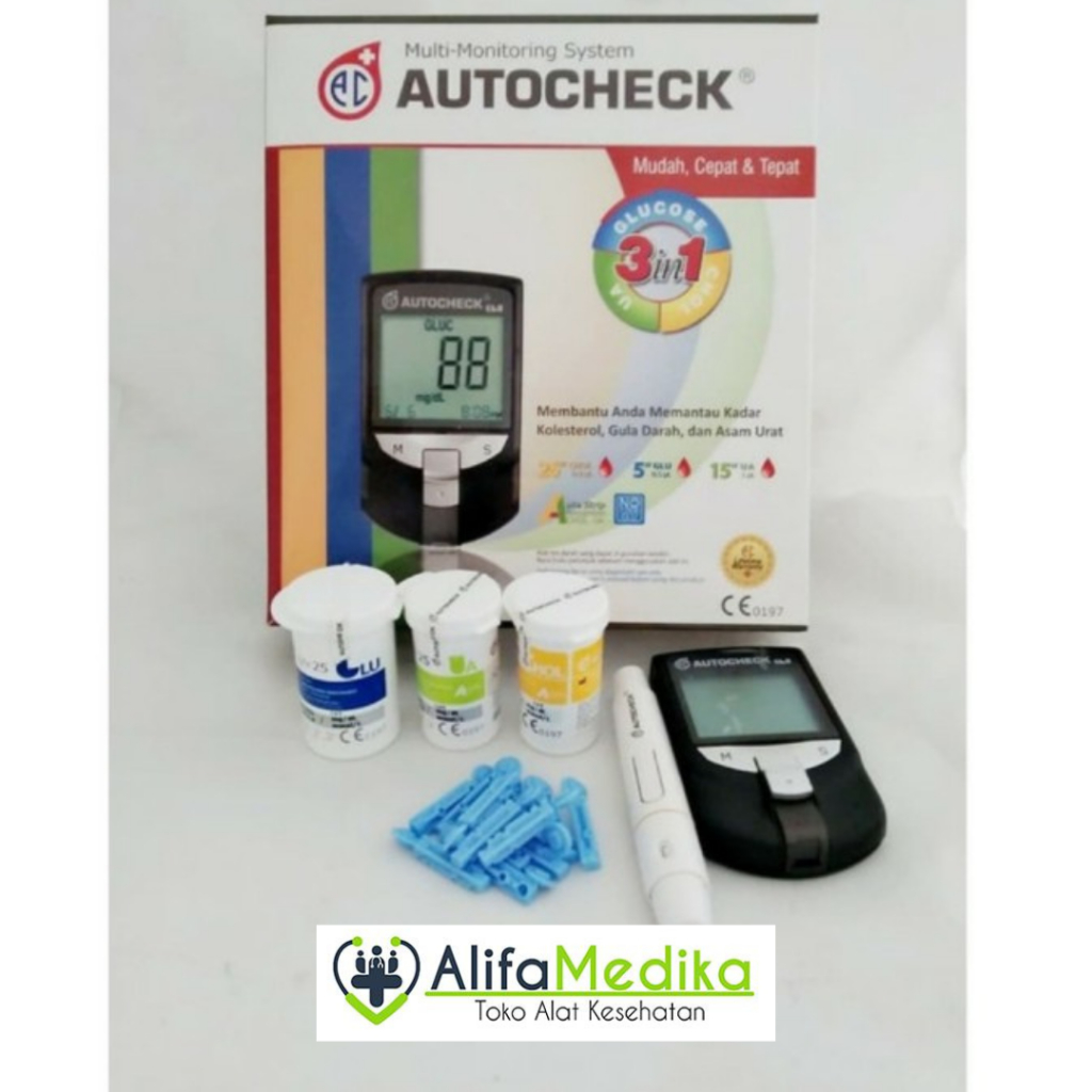 Jual Multi Monitoring System Autochek / Alat Chek Darah Gula,Kolesterol ...