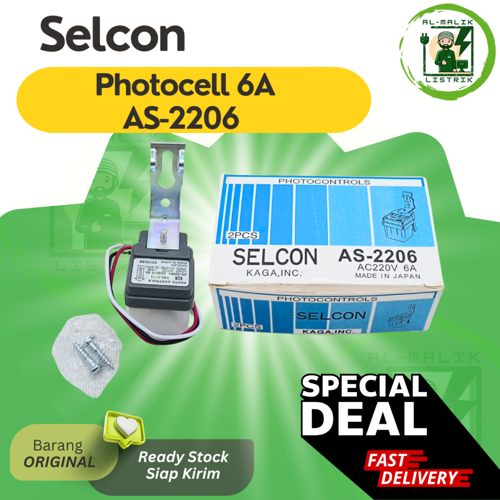 Jual PhotoCell SELCON 6A AS-2206 Fotosell Alat Untuk Lampu Bisa ...