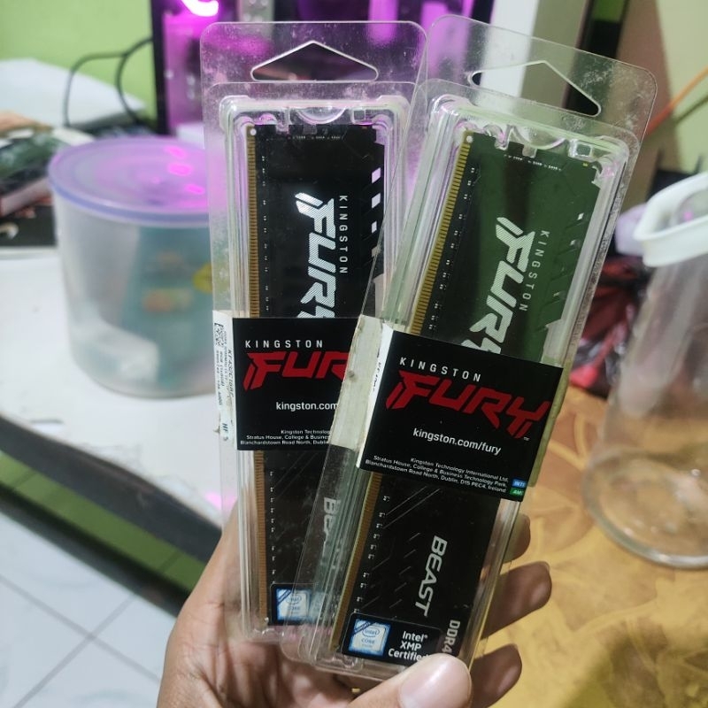 Jual RAM DDR4 16gb (2x8) 3200mhz PC25600 Kingston Fury | Shopee Indonesia