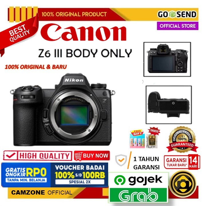 Jual Nikon Z6 III Nikon Z6III Nikon Z6 Mark III Body Only Mirrorless Camera - Garansi Resmi ...