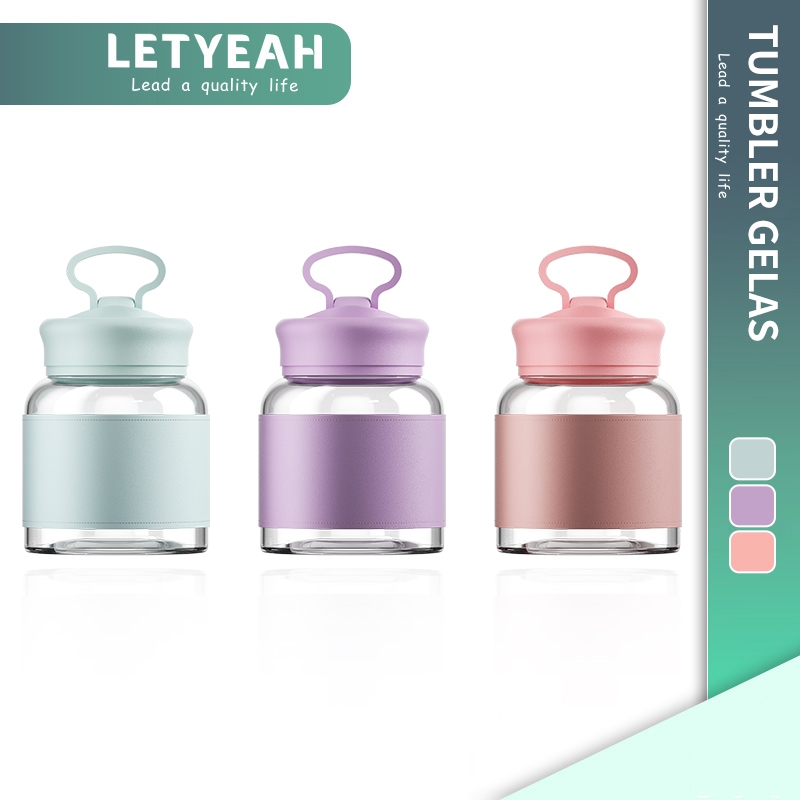 Jual LetYeah Botol Minum Air Mini 300ml Botol Minum Kaca Mobile Phone ...