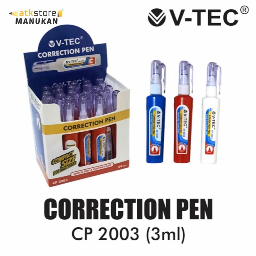 Jual Tipe X Cair V Tec Correction Pen CP 2003 / 3 ml | Shopee Indonesia