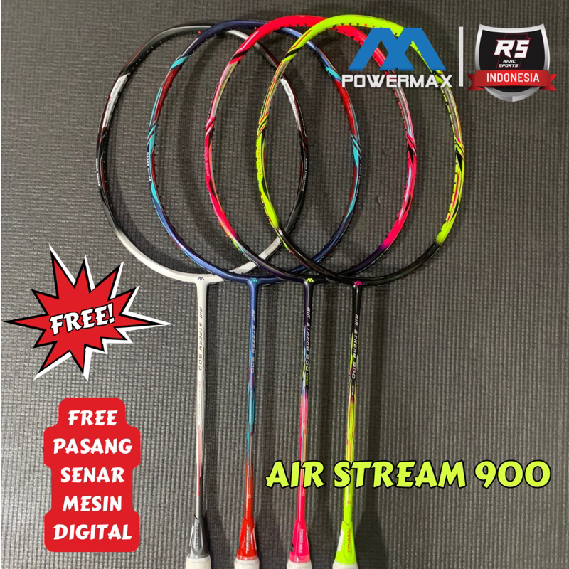 Jual Raket POWERMAX MAX AIR STREAM 900 33LBS Power Max Raket Badminton ...