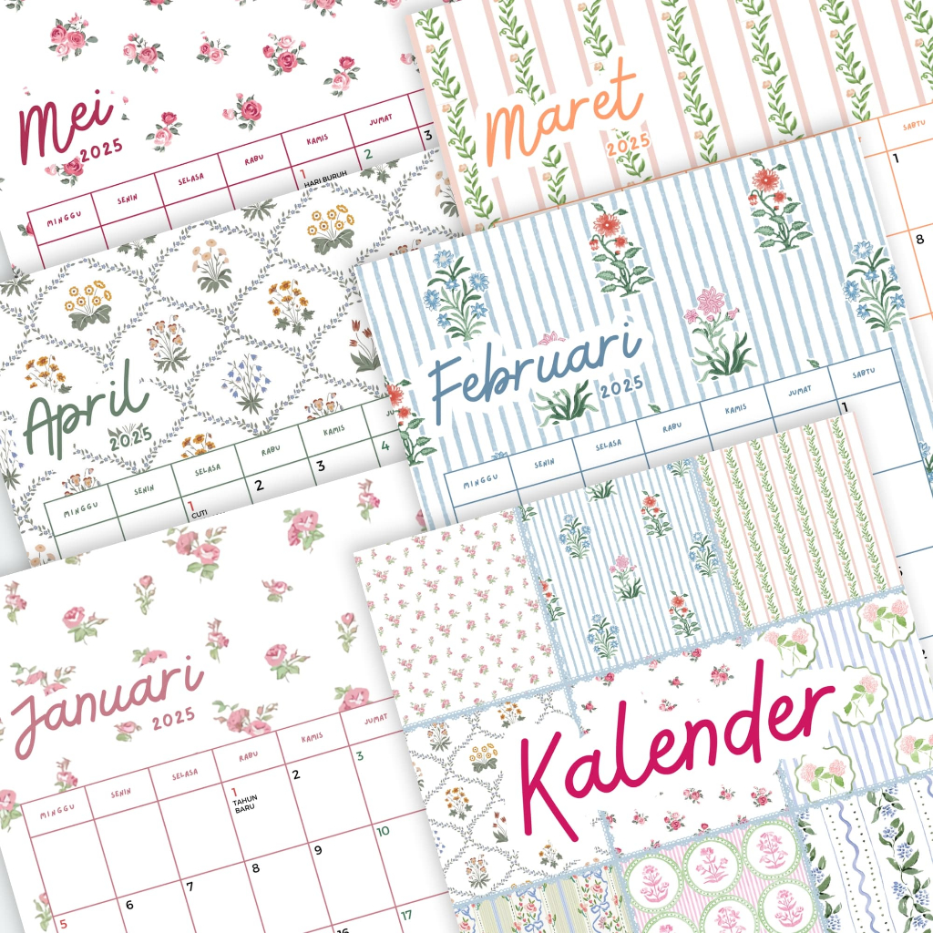 Jual Kalender Planner 2025 - Shabby Chic - Kalender Meja / Kalender ...