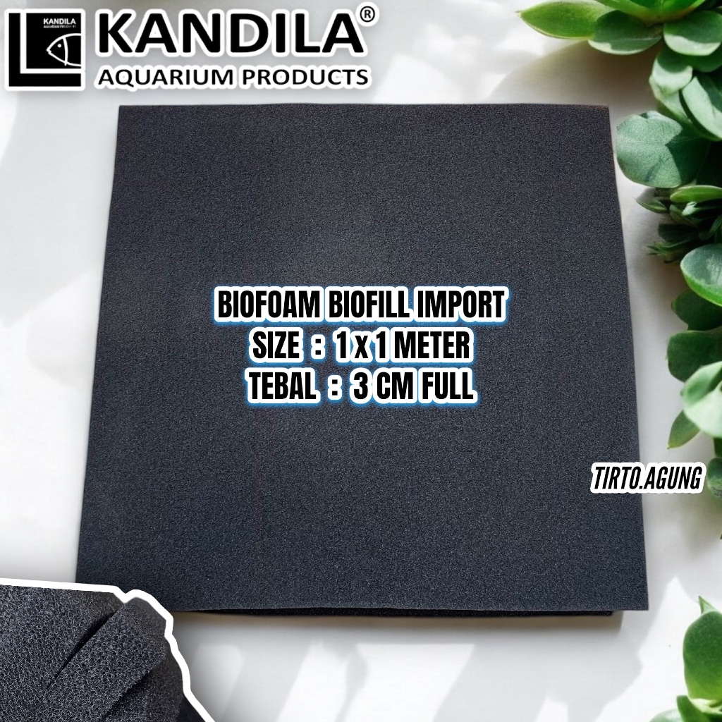 Jual BIOFIL BIOFOAM IMPORT 1x1 METER 3CM FULL 25 PPI BIO FOAM HITAM ...