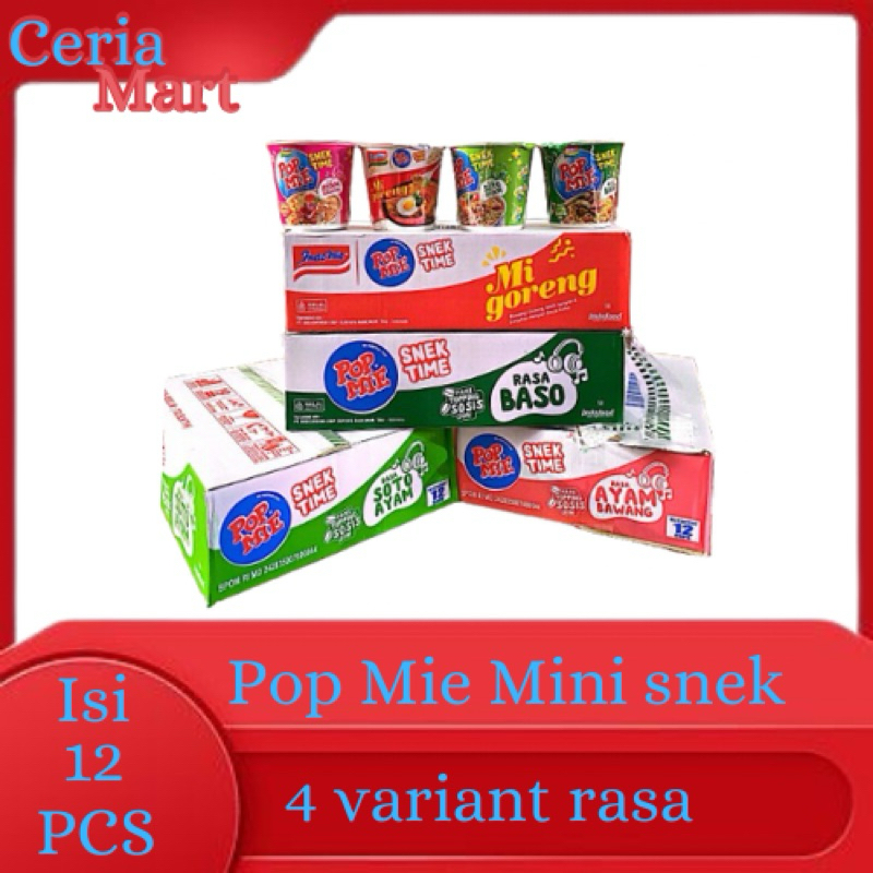 Jual 1 DUS ISI 12 PCS / POP MIE MINI SNEK | Shopee Indonesia