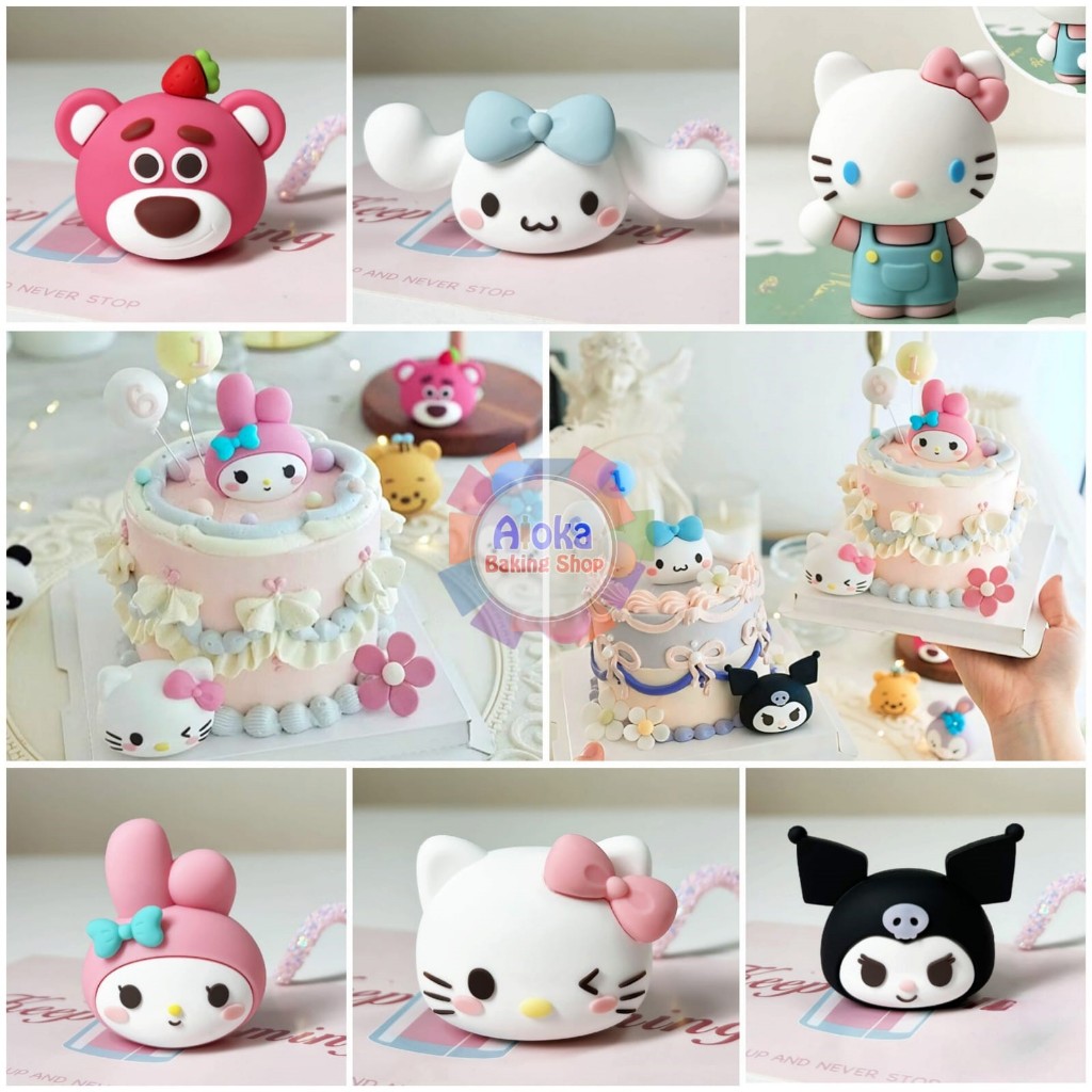 Jual Cake Topper Cinamonroll Kuromi Lotso Melody Hello Kitty Sanrio ...
