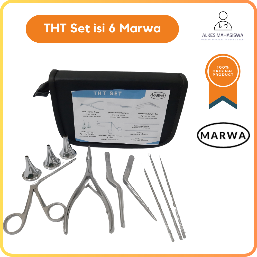 Jual THT Set isi 6 Marwa / Peralatan Telinga, HIdung dan Tenggorokan ...