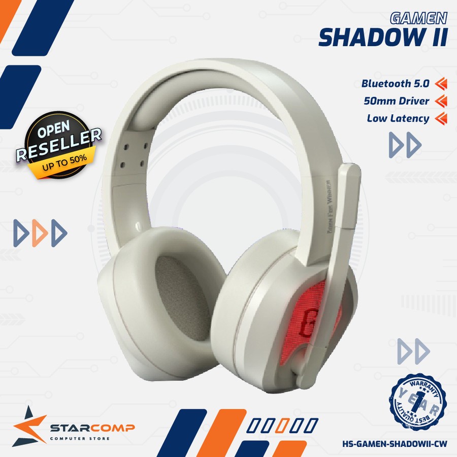 Jual Gamen Shadow II Headset Gaming Bluetooth Ultra Low Latency ...