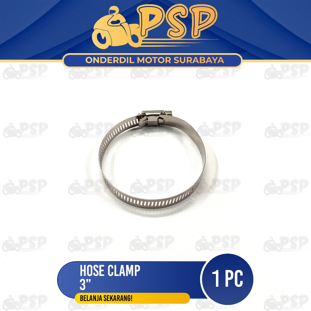 Jual Hose Clamp 3 Inch - Klem Claim Pengencang Pengikat Lubang Selang ...