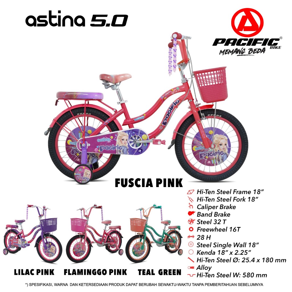 Jual sepeda anak cewek/mini/CTB/Pacific Astina 5.0 | Shopee Indonesia