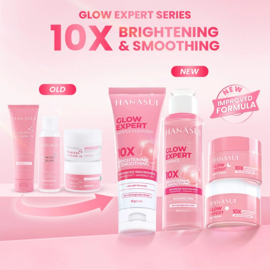 Jual Hanasui Paket Glow Expert Series Flawless | Day Night Cream ...