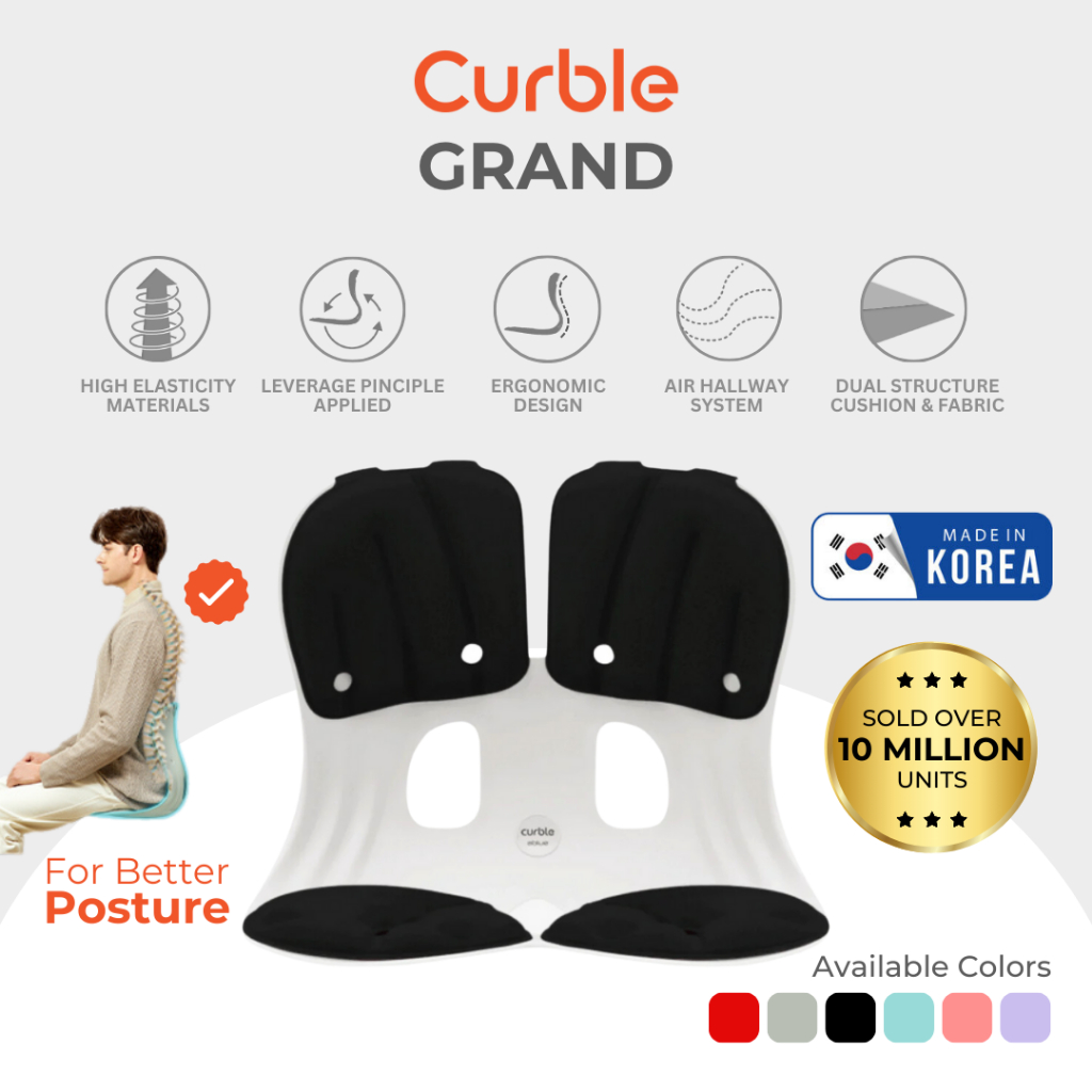 Jual Curble Posture Chair Grand - Black | Shopee Indonesia