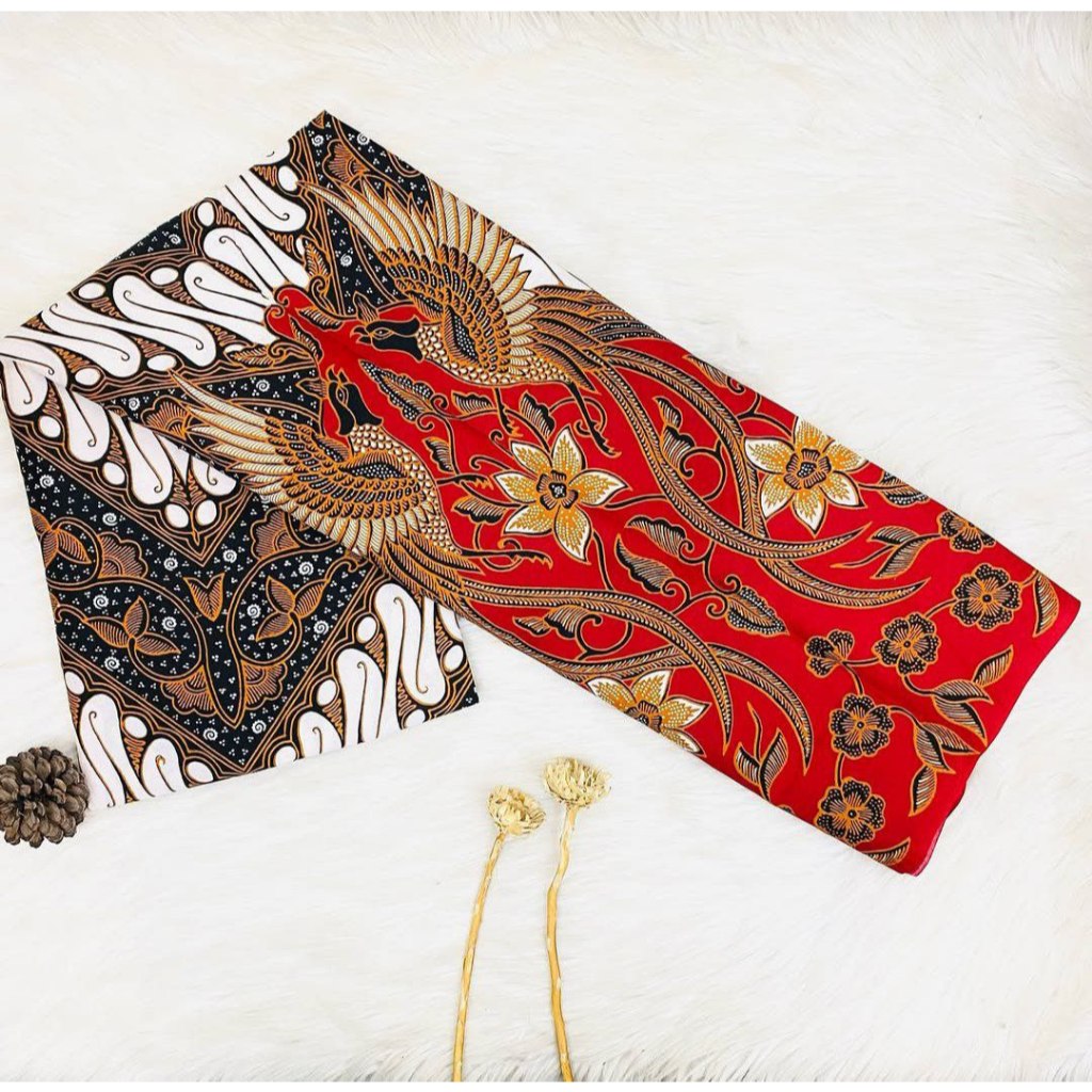 Jual Benang Raja Kain katun Kombinasi Tulis Melati Merah | Shopee Indonesia