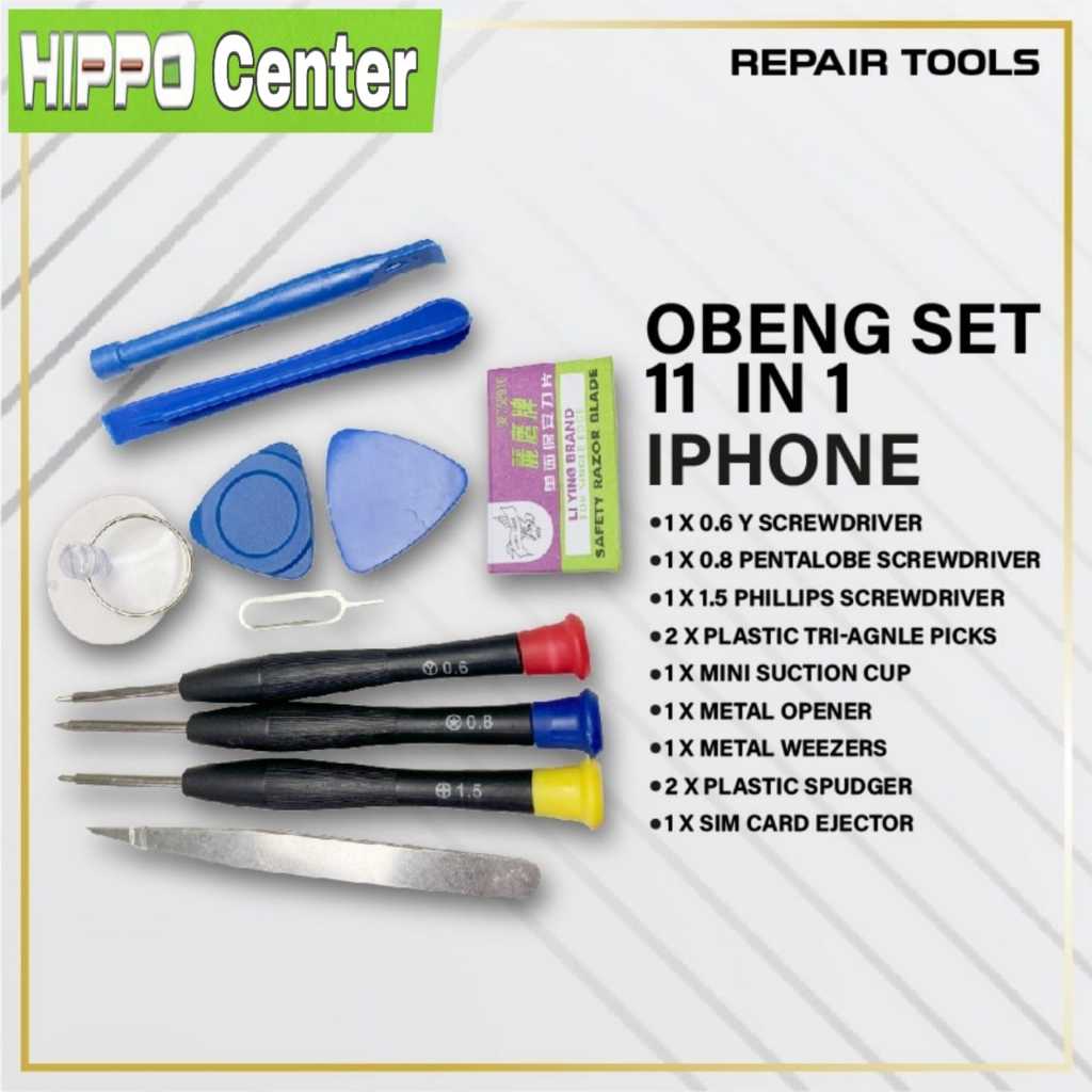 Jual Hippo Repair Tools Obeng Set 11 in 1 | Shopee Indonesia