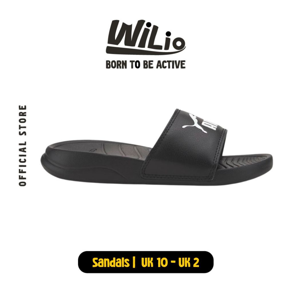 Jual PUMA Popcat 20 Ps Puma Black-Puma White 37231301 - Sandal Anak ...