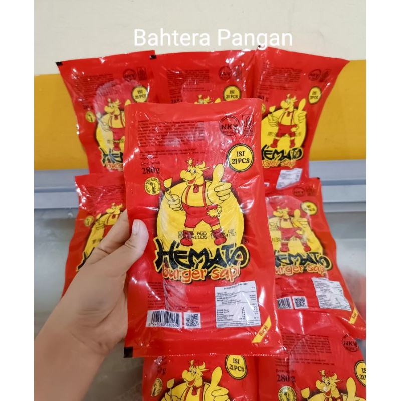 Jual Hemato Burger Sapi 280gr isi 21 pc | Daging Burger Mini Hemato ...