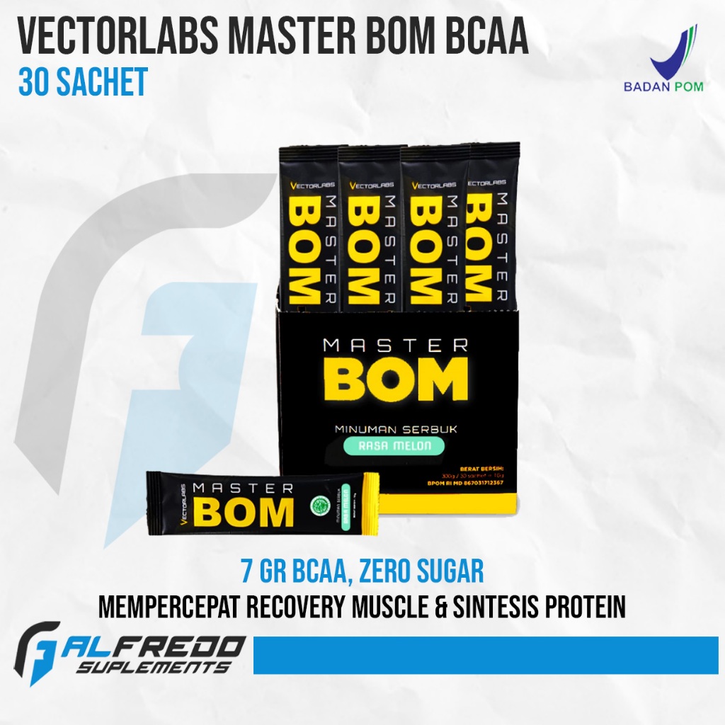 Jual Vectorlabs Master BOM 30 Sachet 7gr BCAA Recovery Muscle | Shopee Indonesia