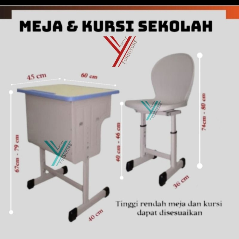 Jual meja kursi sekolah meja belajar meja les meja siswa SD/SMP ...