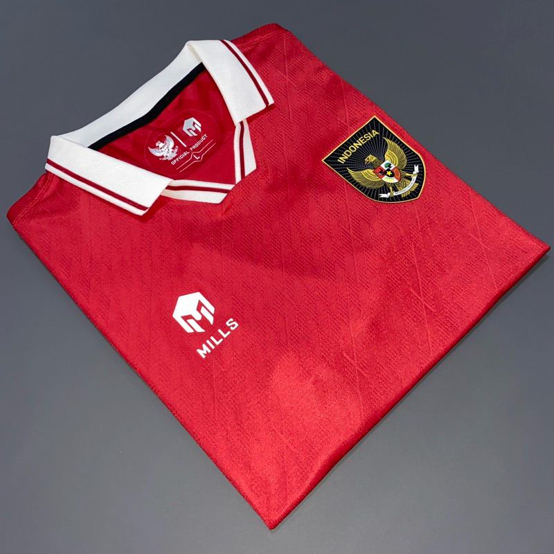 Jual MILLS Timnas Indonesia Home Jersey Player Issue 2022 - L | Shopee ...