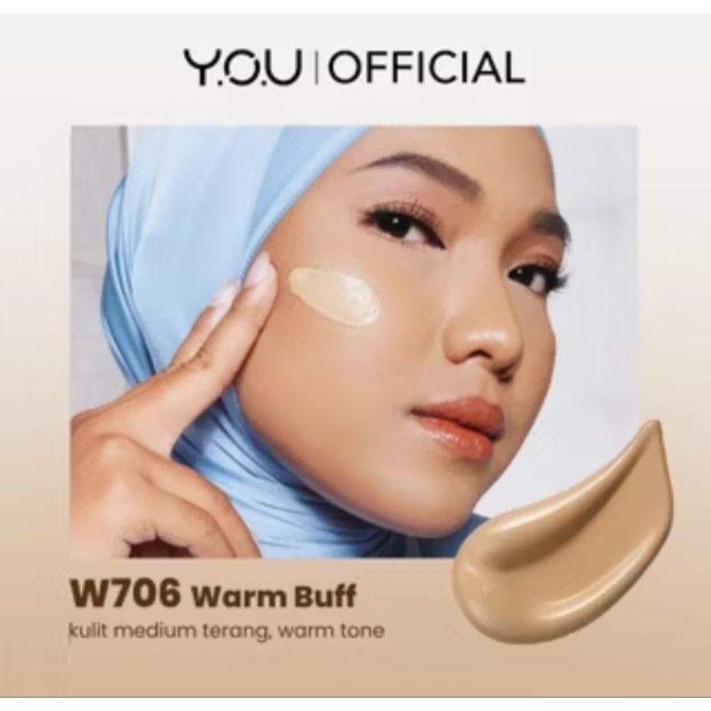 Jual YOU Cloud Touch Blurring Skin Tint Warm Buff | Shopee Indonesia