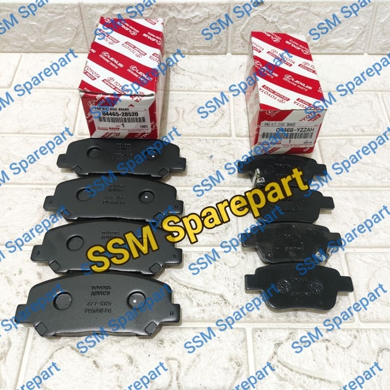 Jual Brake Pad Kampas Rem Depan Belakang Toyota Alphard ANH20 GGH20 Vellfire Th 2008-2015 Ori ...