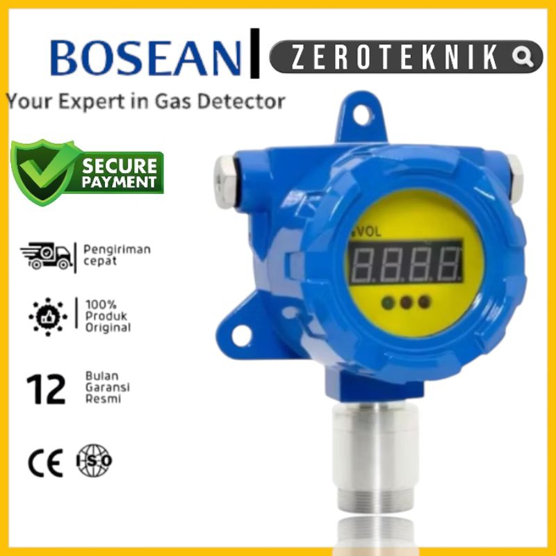 Jual CH4 Fixed Gas Detector Methane BH-60 EX Bosean BH60 Metana Tester ...