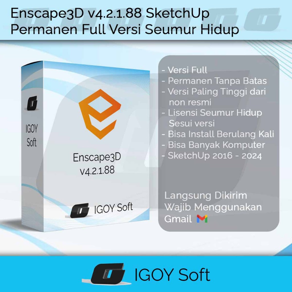Jual Enscape 4.2.1 atau Enscape 3D Khusus OS WIN Dengan Asset Library ...