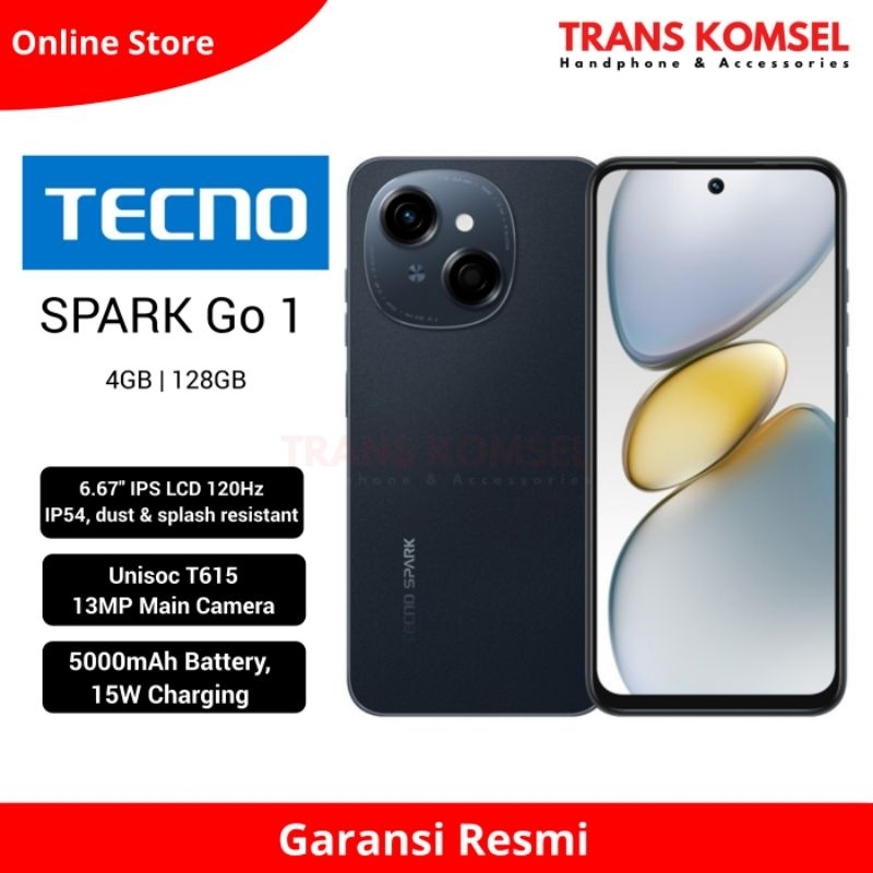 Jual Tecno Spark Go 1 4GB/128GB atau 4GB/64GB (Garansi Resmi) | Shopee Indonesia