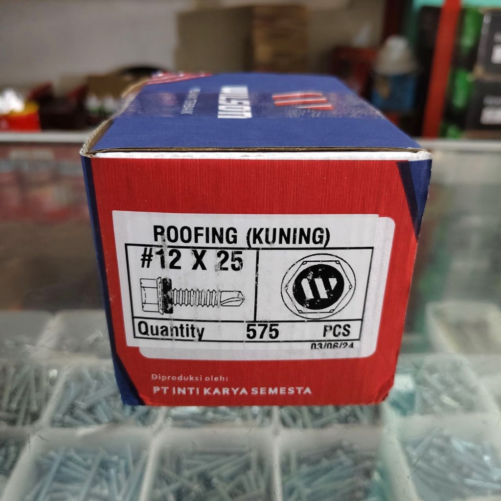 Jual Sekrup Roofing WILSON 12x25 Baut roofing Skrup Atap Roofing Screw ...
