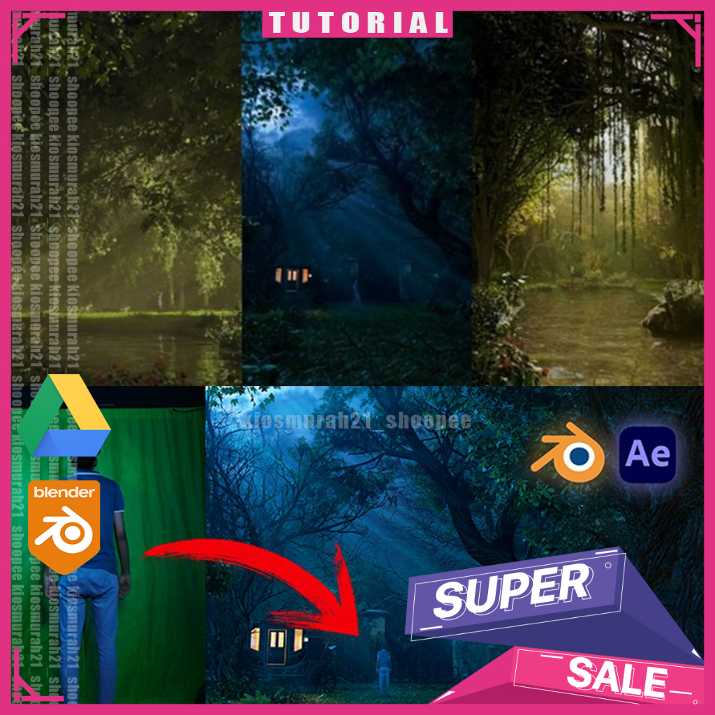 Jual Blender 3D Tutorial Mastering Realistic 3D Environment in Blender ...