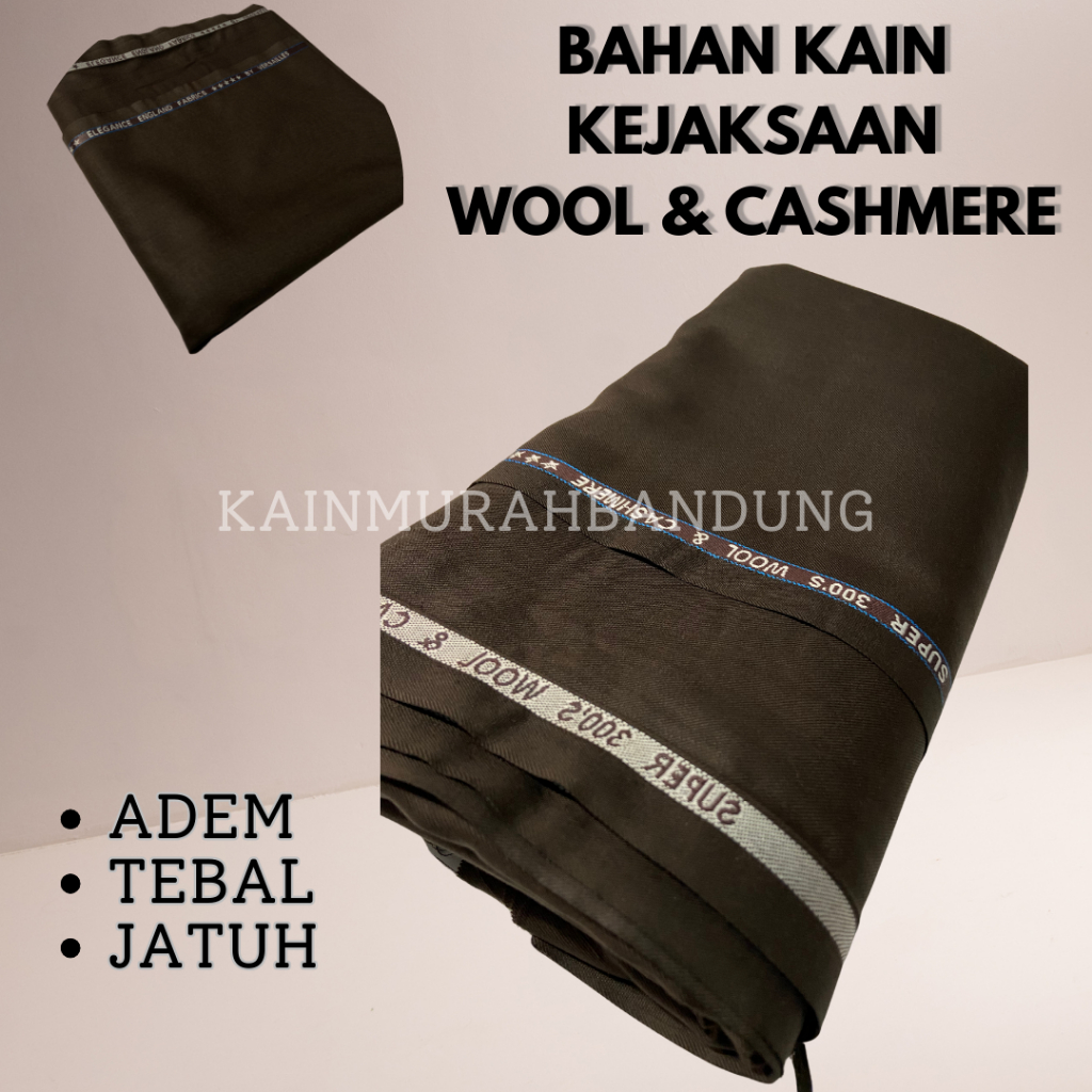 Jual Bahan kain seragam Kejaksaan pdh pdu wool and cashmere premium ...