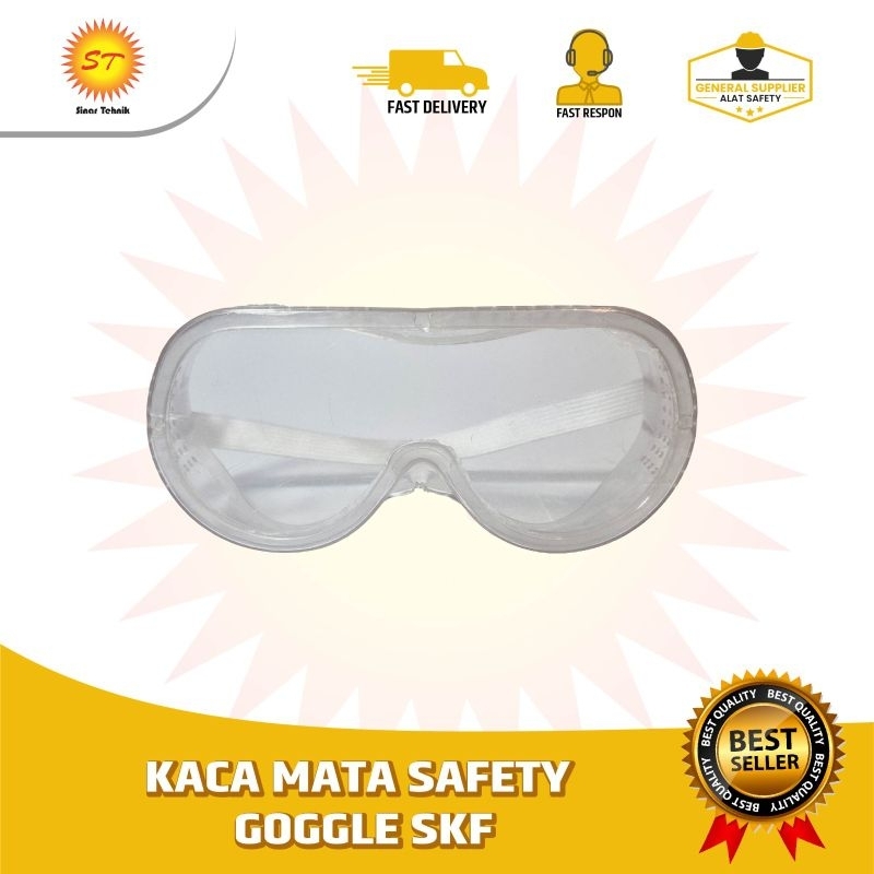 Jual Kaca Mata Safety Goggle SKF | Shopee Indonesia