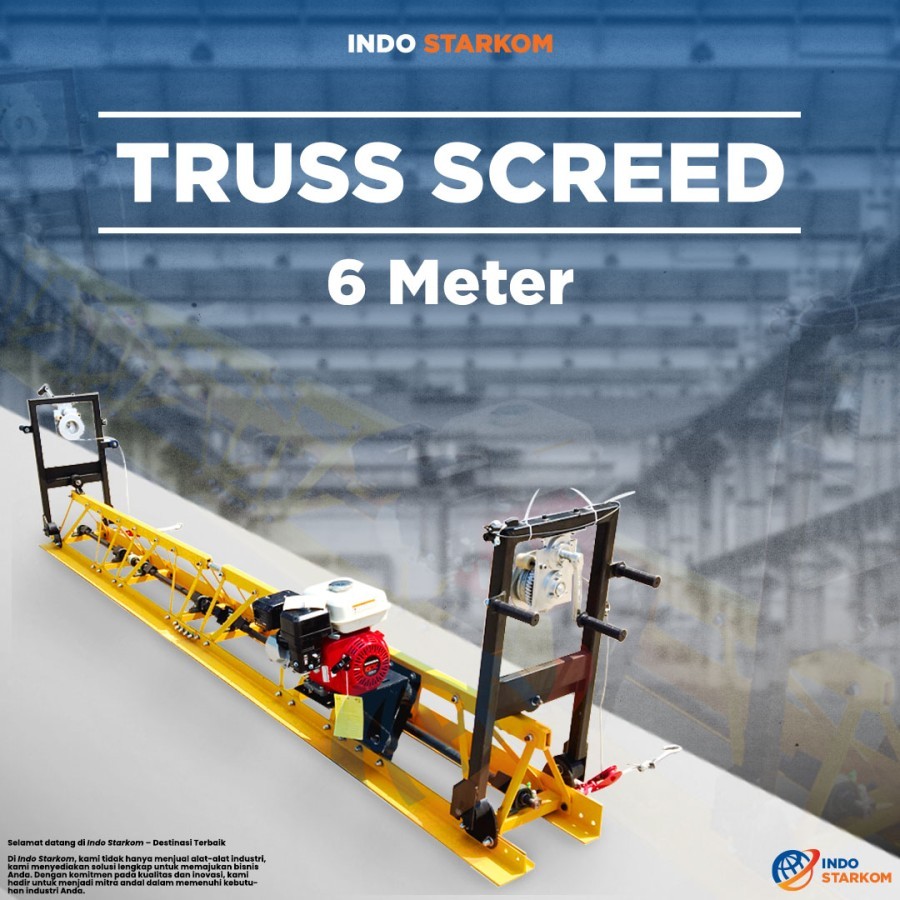 Jual Mesin Perata Jalan Cor Beton 6 Meter Truss Screed Machine 6M ...