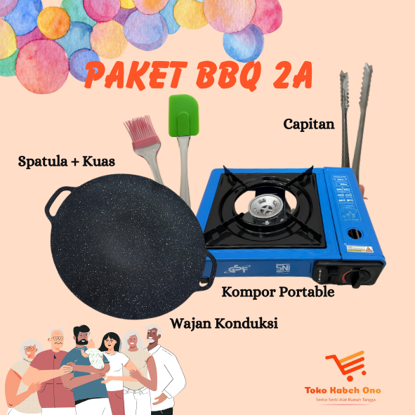 Jual Paket Bakaran Idul Fitri Lebaran Kompor Portable Panggangan BBQ ...