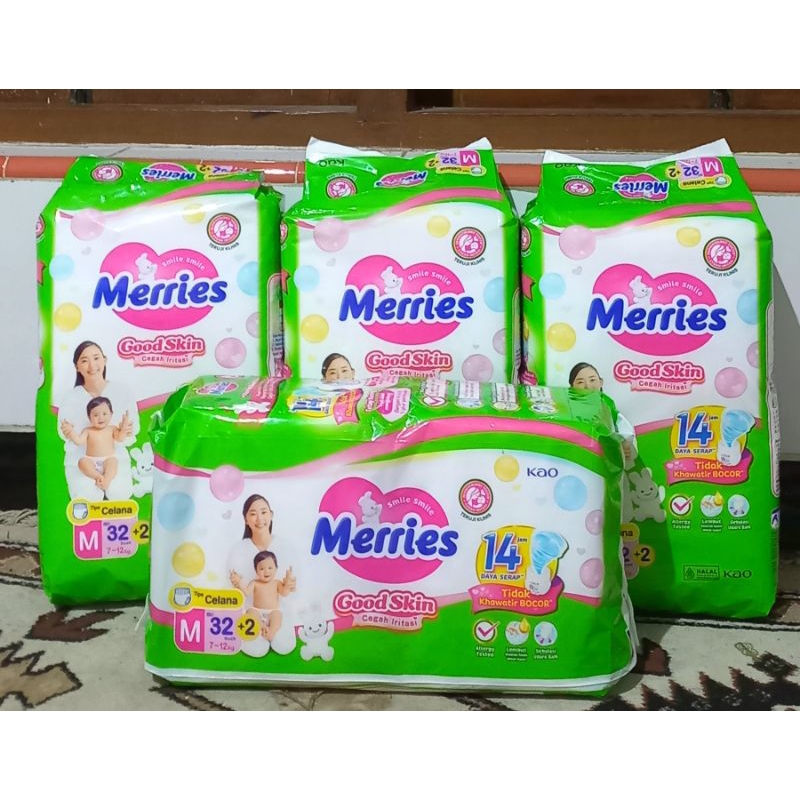 Jual MERRIES M 32+2 / 1 KARTON | Shopee Indonesia