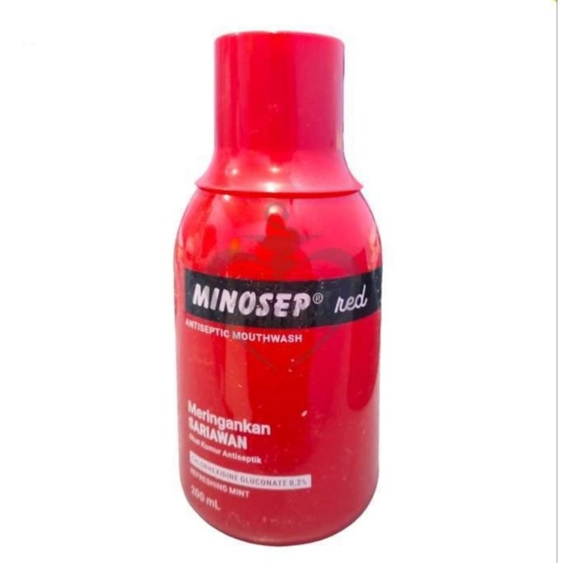 Jual MINOSEP RED MOUTHWASH 200ML | Shopee Indonesia
