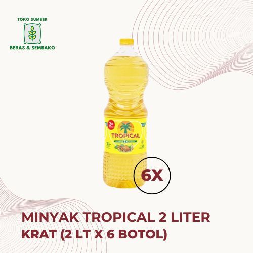 Jual Tropical minyak goreng 2 liter krat/dus (2 liter x 6 pcs) | Shopee ...