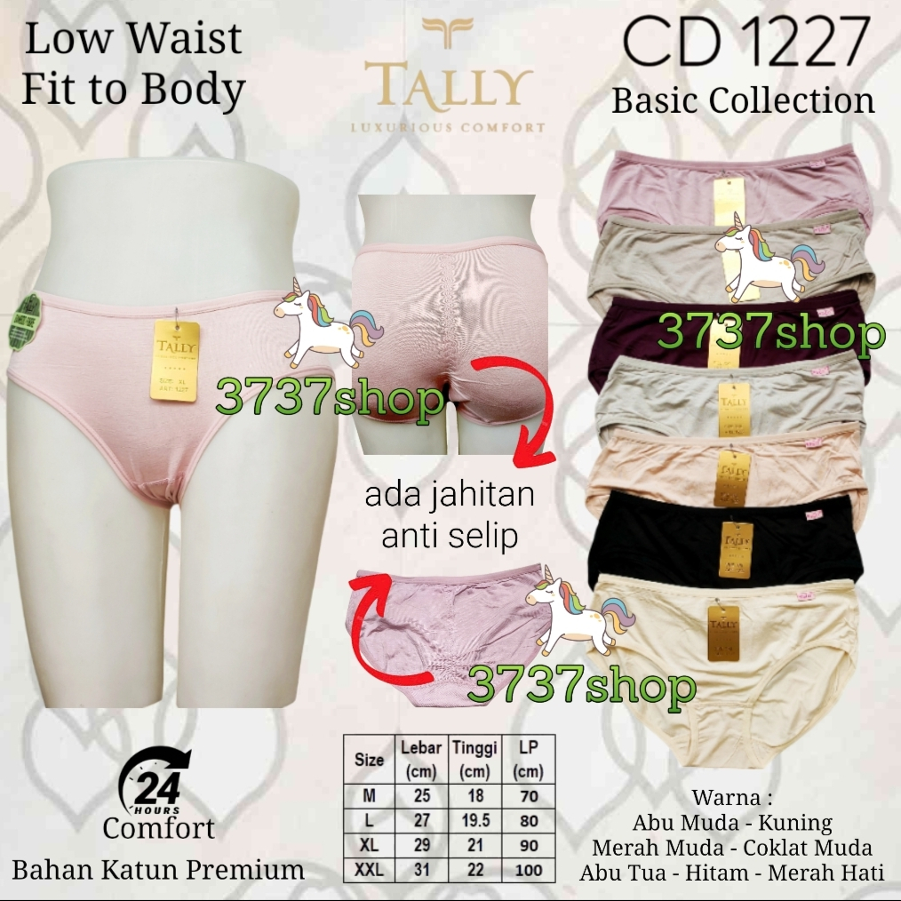 Jual TALLY CD 1227 - CELANA DALAM WANITA ANTI SELIP (LOW WAIST) | Shopee Indonesia