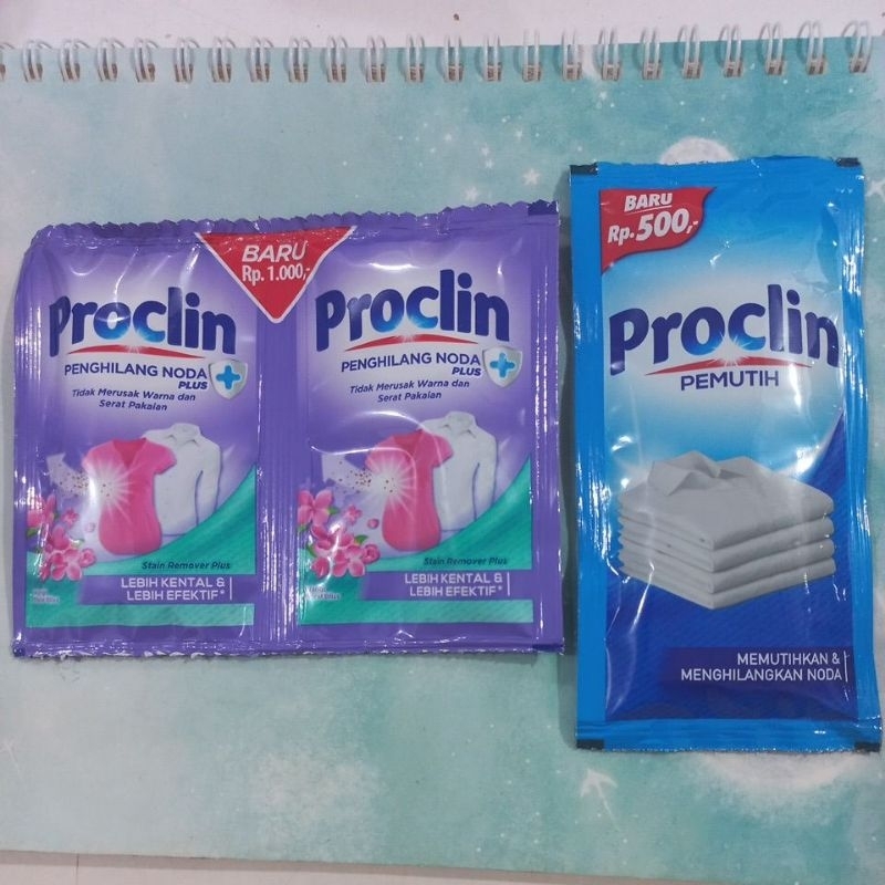 Jual Proclin Pemutih Pakaian Sachet 25ml (12 pcs) | Shopee Indonesia