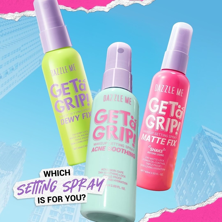 Jual DAZZLE ME GET'A GRIP SETTING SPRAY 60ML | Shopee Indonesia