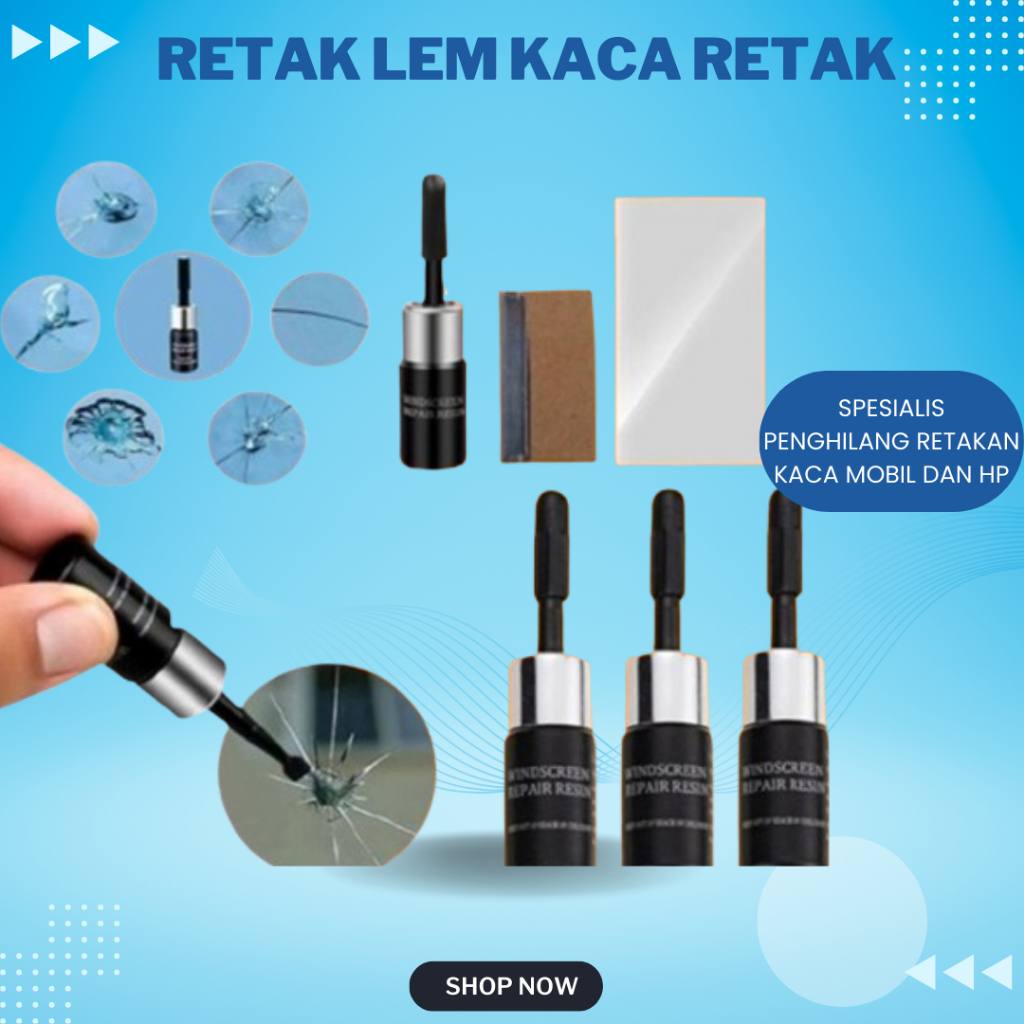 Jual Lem Kaca Retak Mobil Layar Hp Serbaguna Windshield Crack Glass ...