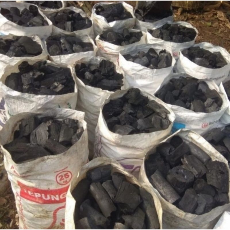 Jual areng arang kayu bakar 1kg bisa untuk media tanam atau memanggang ...